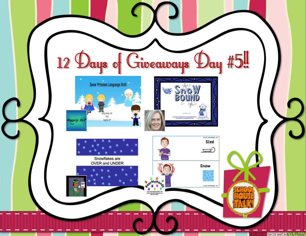 Schoolhouse Talk!: 12 Days of Christmas Day 5 + Another Giveaway!!