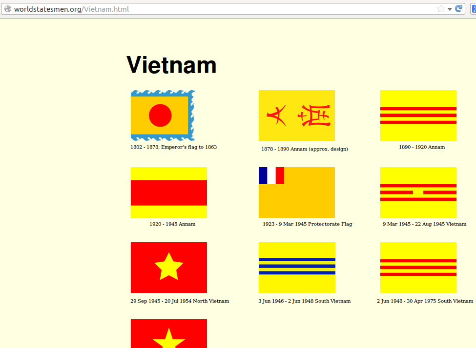 Chính Nghĩa Quốc Gia: Lịch sử cờ vàng (lá cờ Tự do và Di sản)