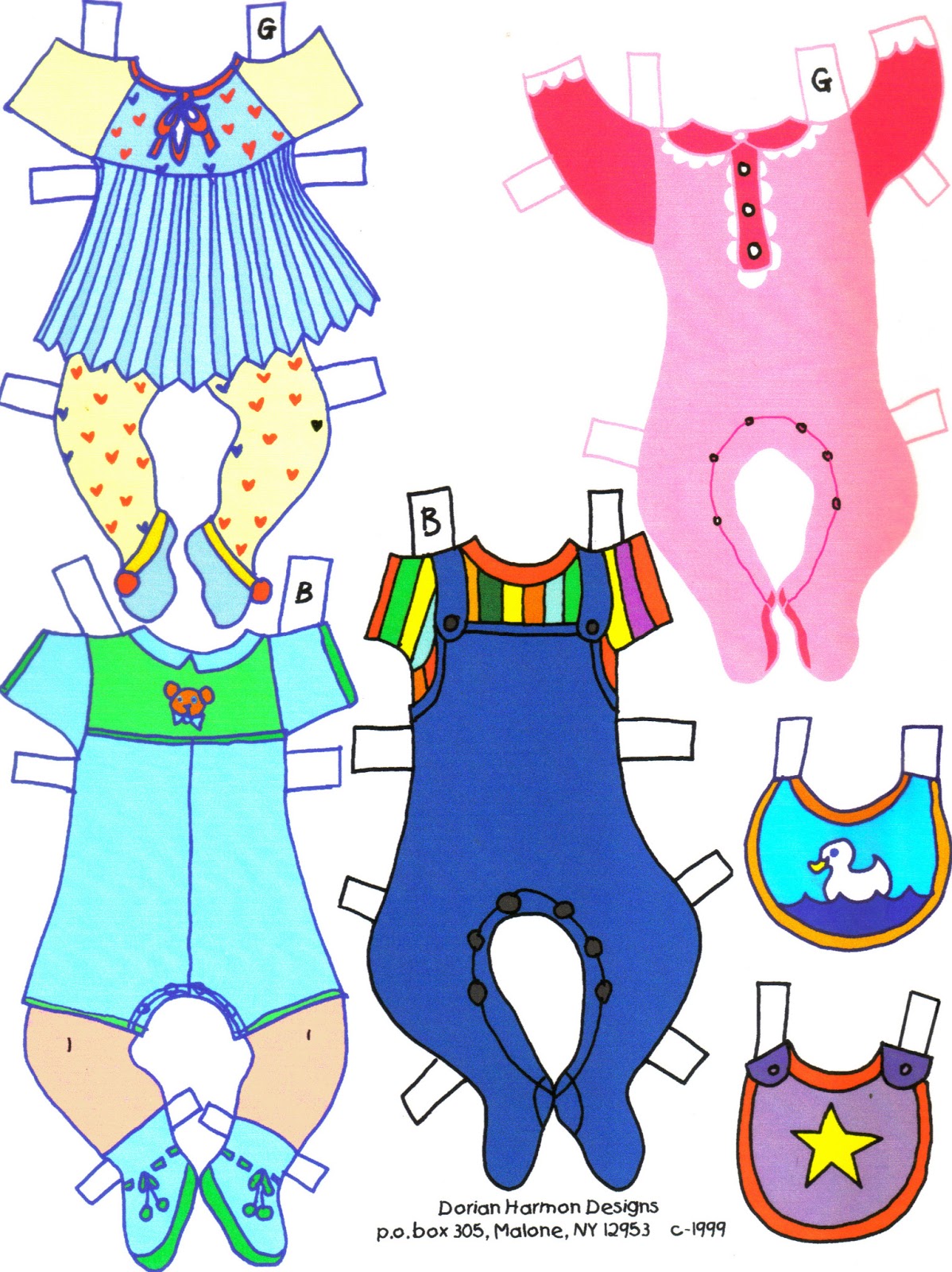 Dossie Bubble's PAPER DOLLS: New Year Babies