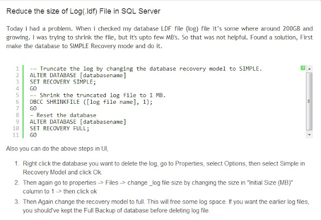 Reduce The Size Of Log File In Sql Server ASP Net Examples reduce-the-size-of-log-file-in-sql-server-asp-net-examples