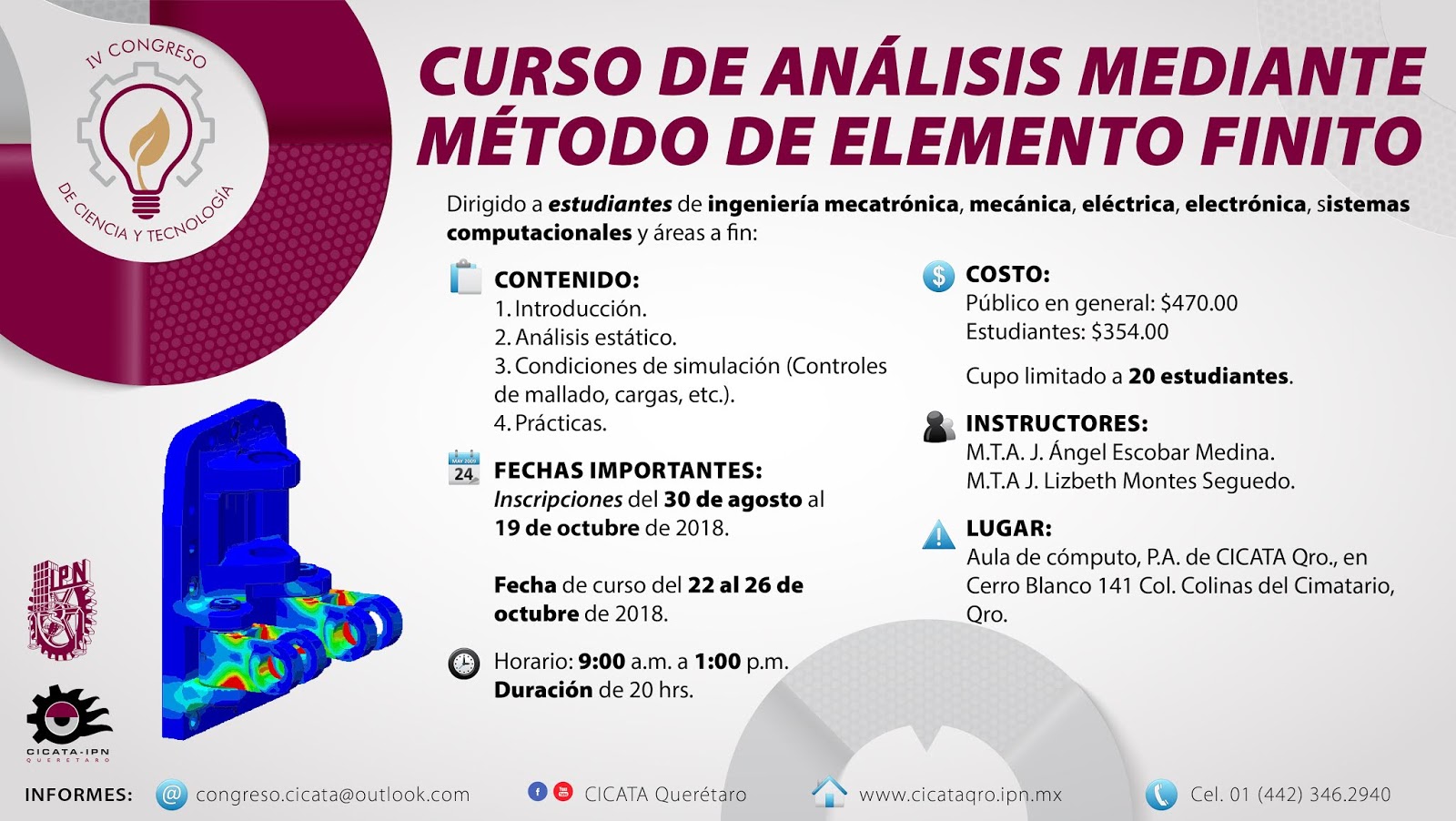 Curso de análisis mediante método de elemento finito