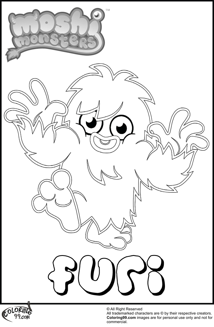 Moshi Monsters Coloring Pages Lady Googoo Song