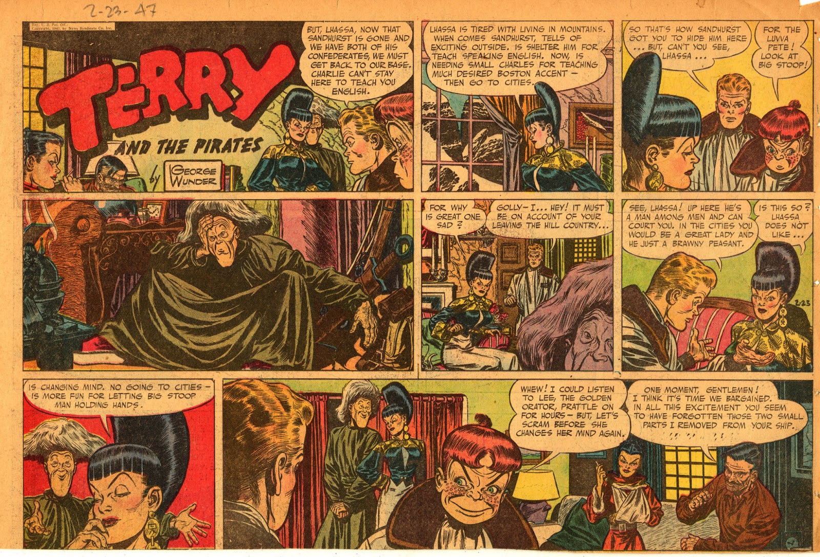 Words and Pictures: George Wunder Terry Sundays 1947--1