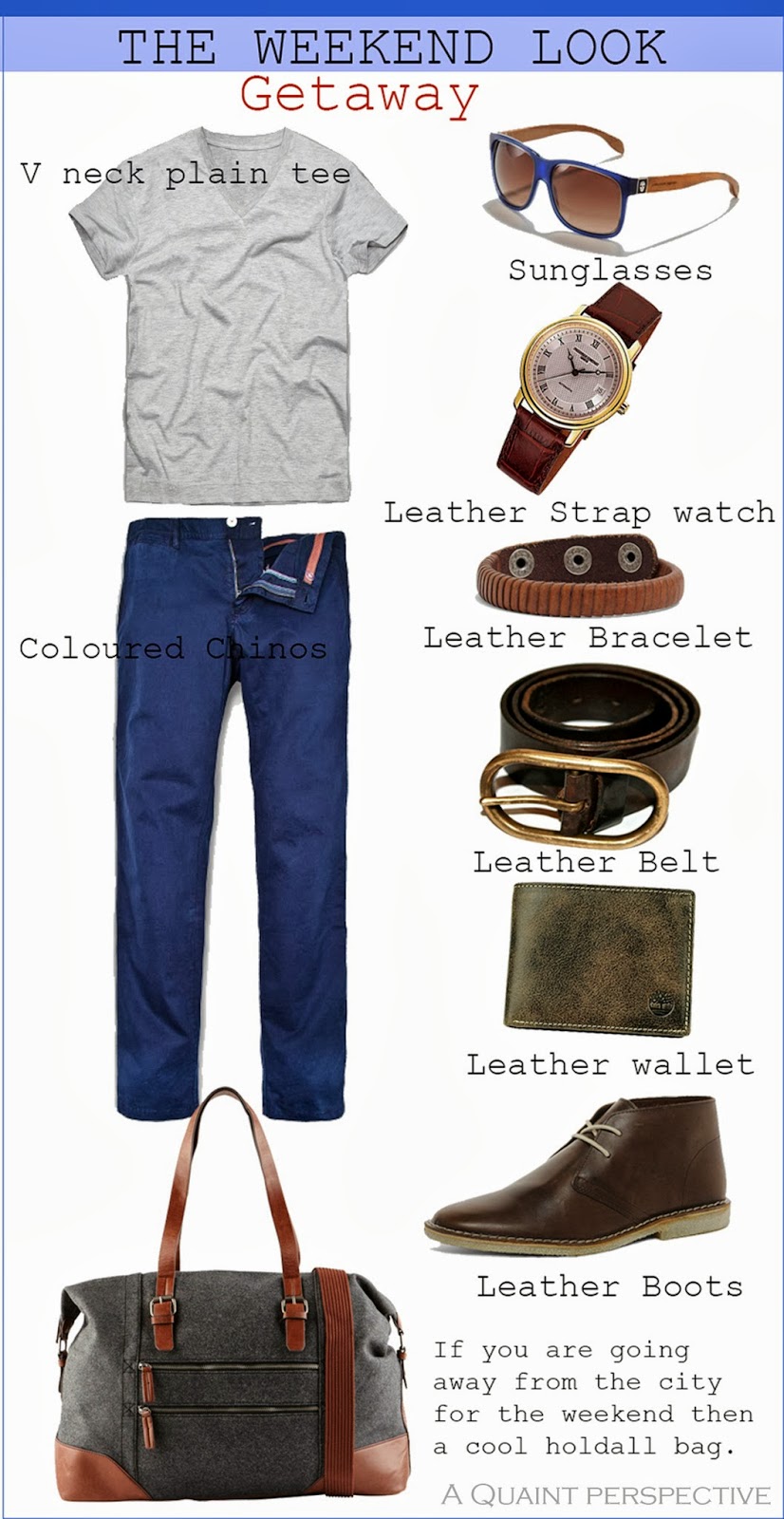 A Quaint Perspective: How to dress for a Weekend getaway : Men.