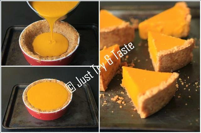 Pie Labu Kuning dengan Biscuit Crust | Just Try & Taste