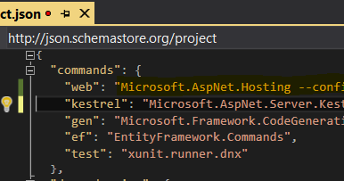 Could not parse the JSON file. AspNet.Hosting requires Hosting.ini to be in JSON format ~ ASP ...