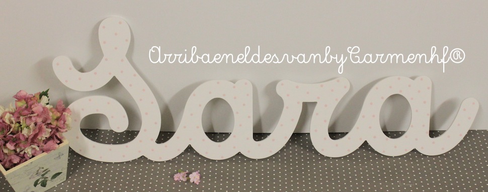 22 MAYO : letras para decorar SARA