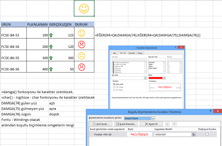 excel2business: Using Smiley icon in Excel