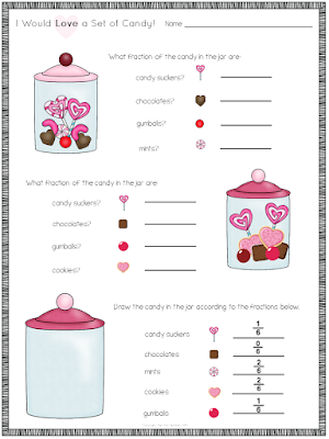 Classroom Freebies Too: Delicious Candy Fractions of a Set!