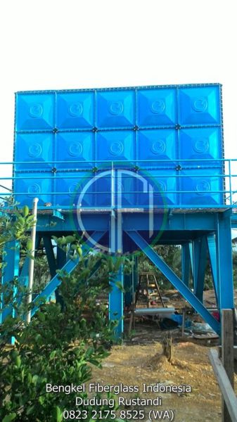 Tangki Panel Fiber - Tangki Air Model Kotak Sistem Knockdown