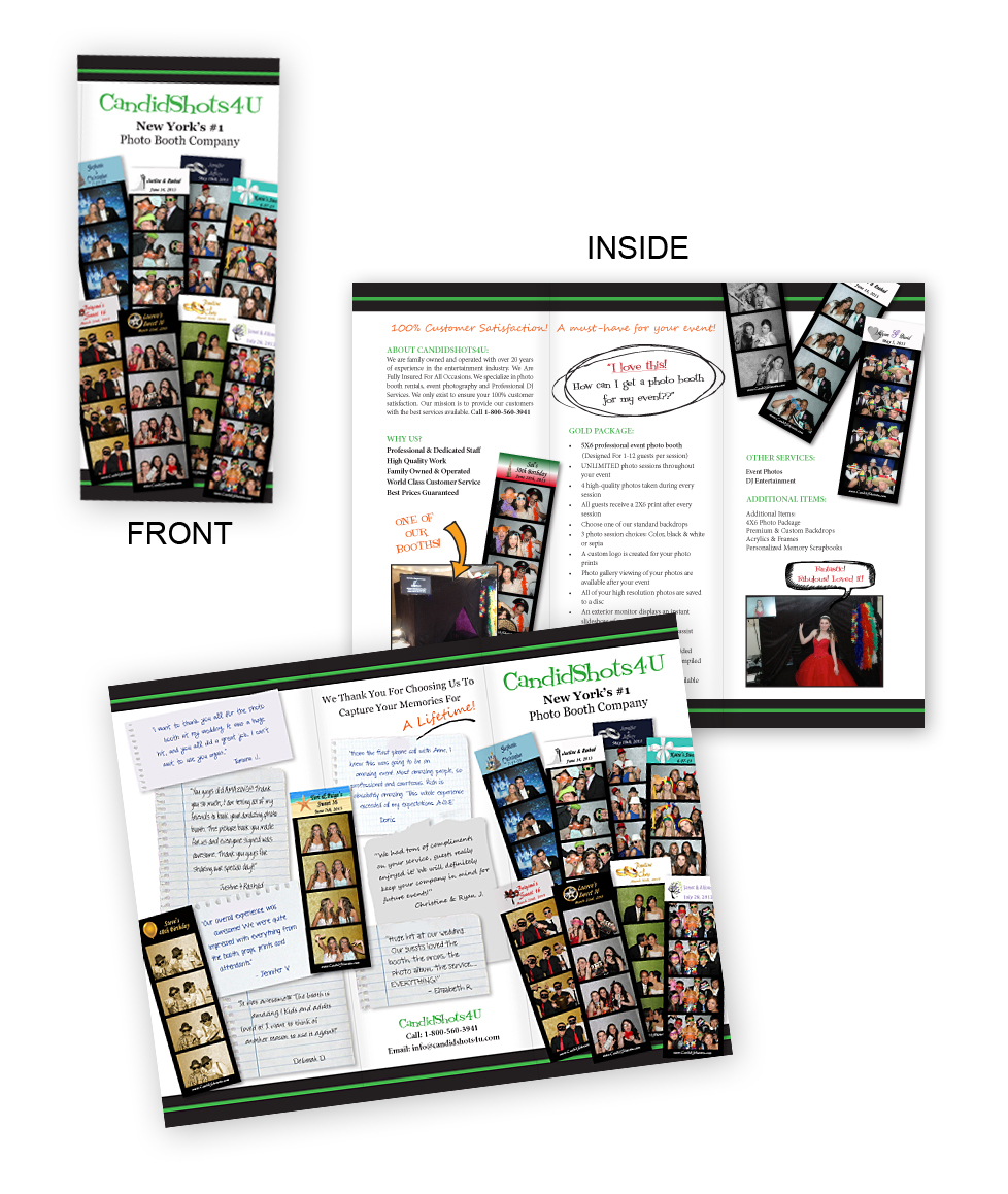 Bryson Design Studio: Brochure for Photo Booth Company
