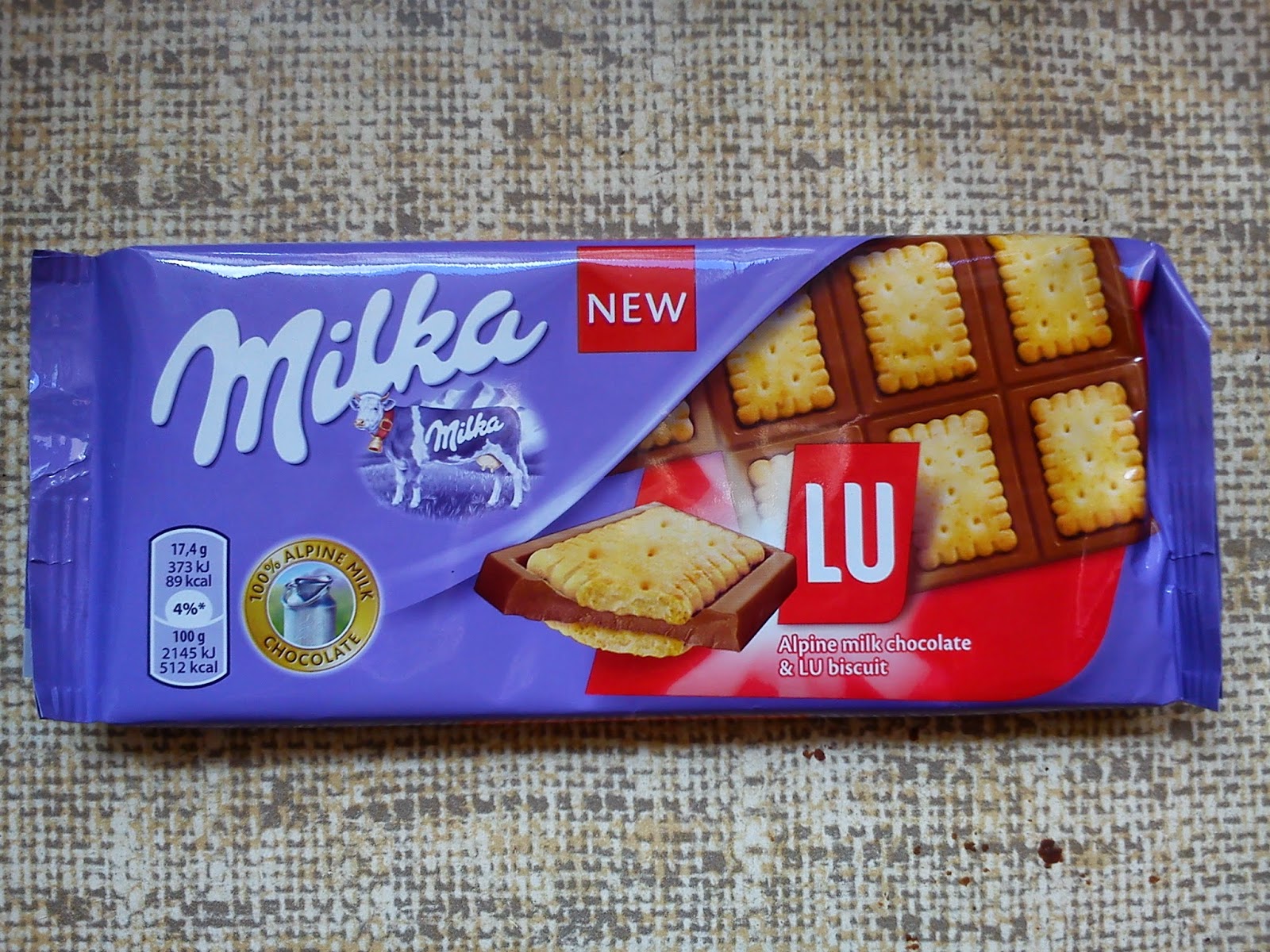 Miłośniczka Słodyczy : Milka Lu Alpine milk chocolate & LU biscuit NEW