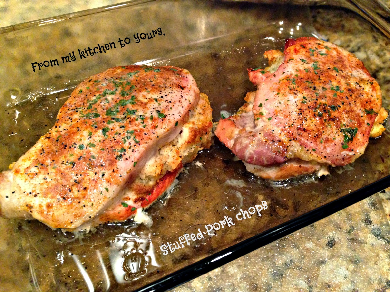 I Like to Bake and Cook Blog: Stuffed Pork Chops