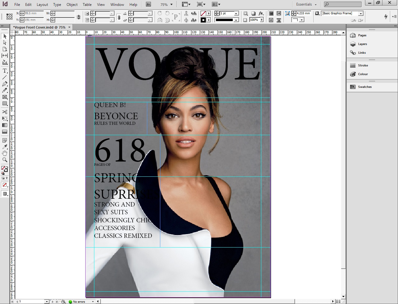 AS Media Studies G321: InDesign Front Cover Recreation #2