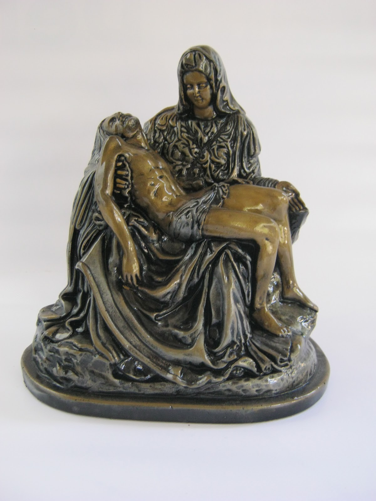 Statuete decorative din ipsos: Maica Domnului cu Iisus