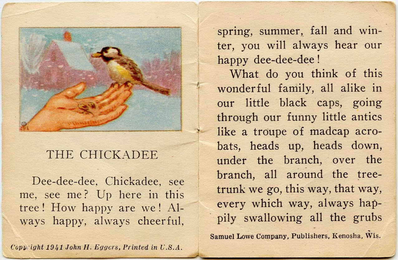 State Library of Massachusetts: Chickadees in a Cracker Jack box