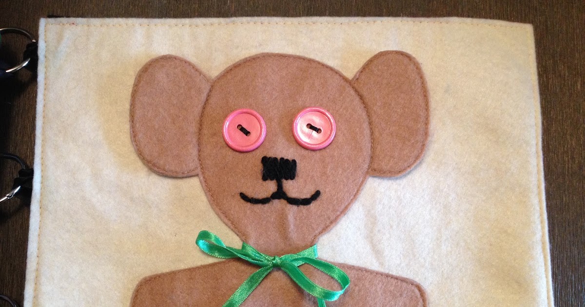 Faith and Felt Obsession: Tahlia's Quiet Book - Teddy Page