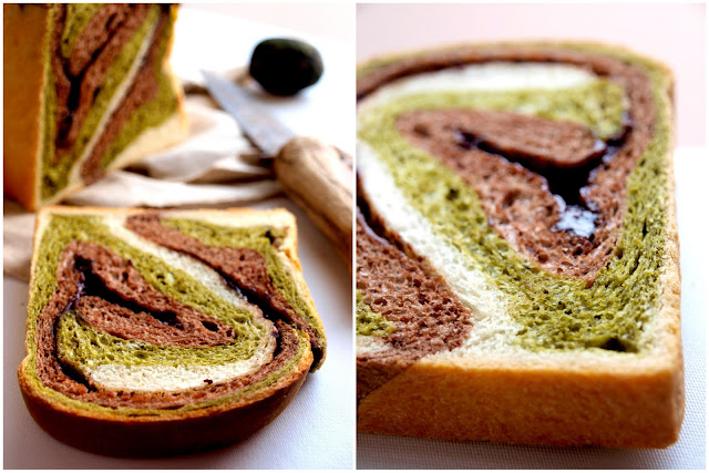 Bocados dulces y salados: Pan tricolor