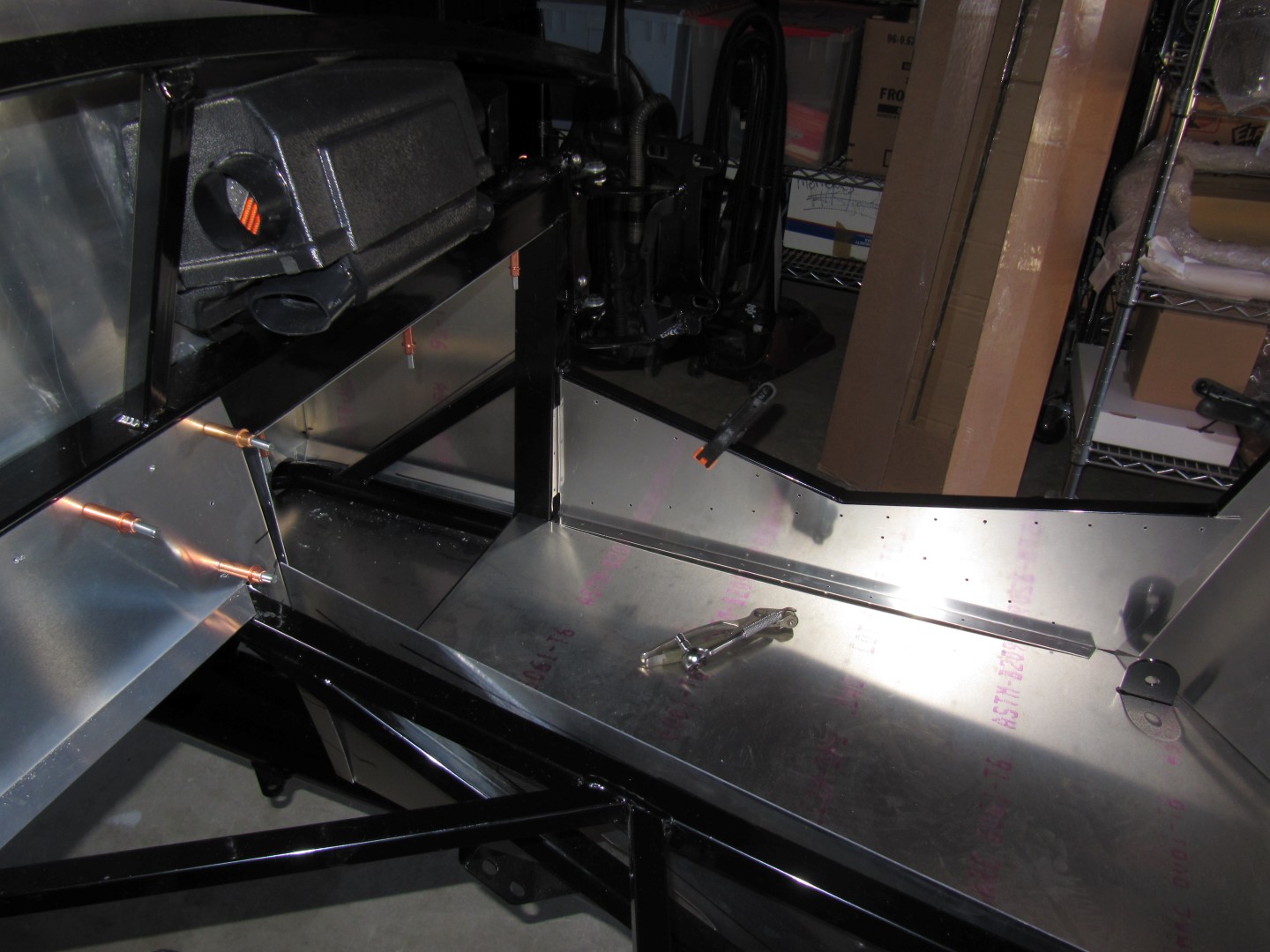 Project: Howling Cobra: Passenger side Footbox sheet metal work