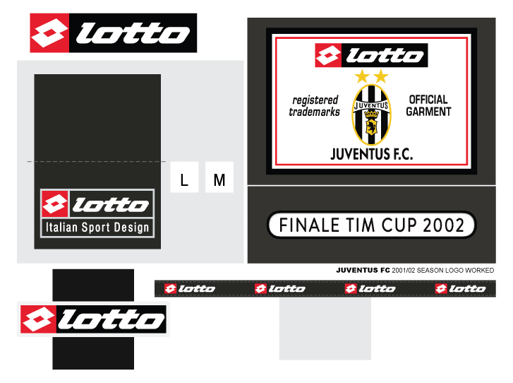 Football teams shirt and kits fan: W.O.P Juventus 2001-02 Kits Part 1