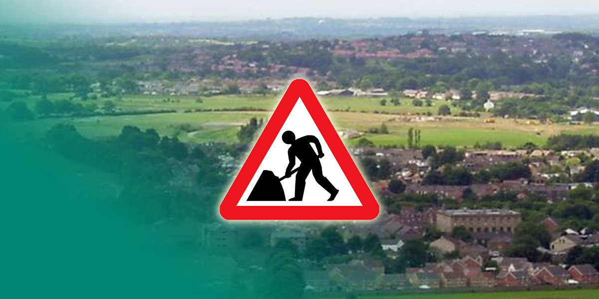 Milnrow Online: Gas Repairs Infront Of The Library