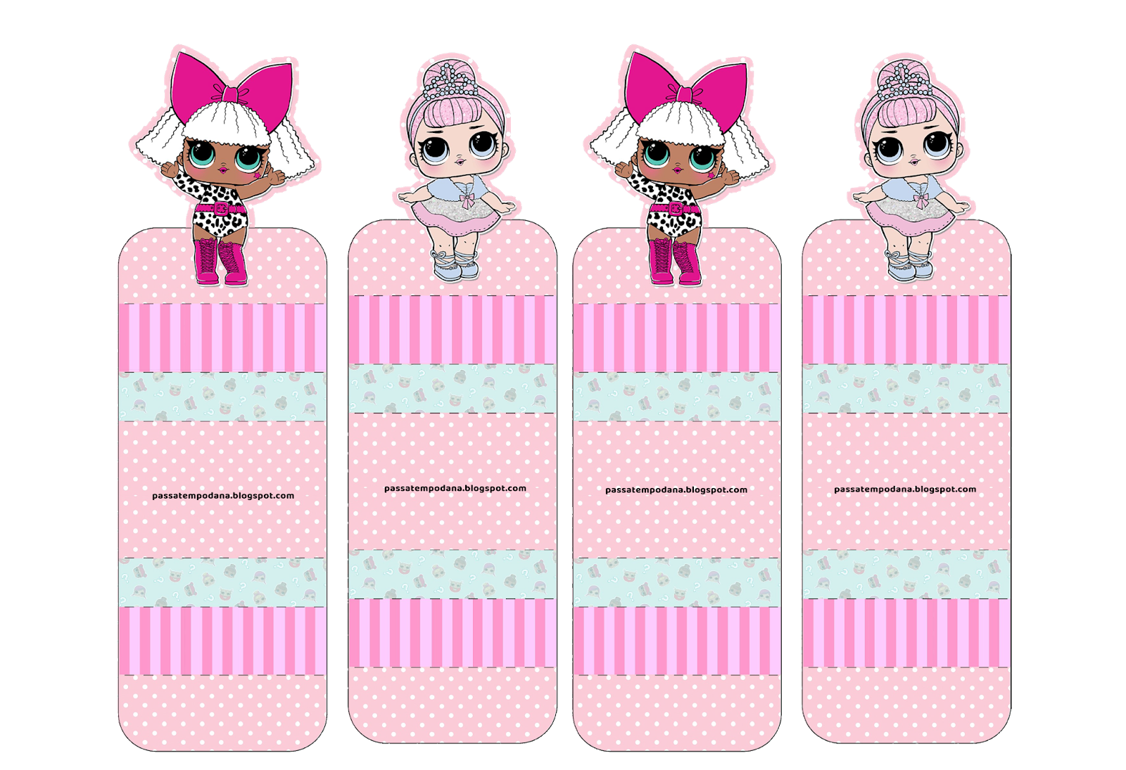 LOL Surprise: Free Printable Bookmarks Labels. - Oh My Fiesta! in english