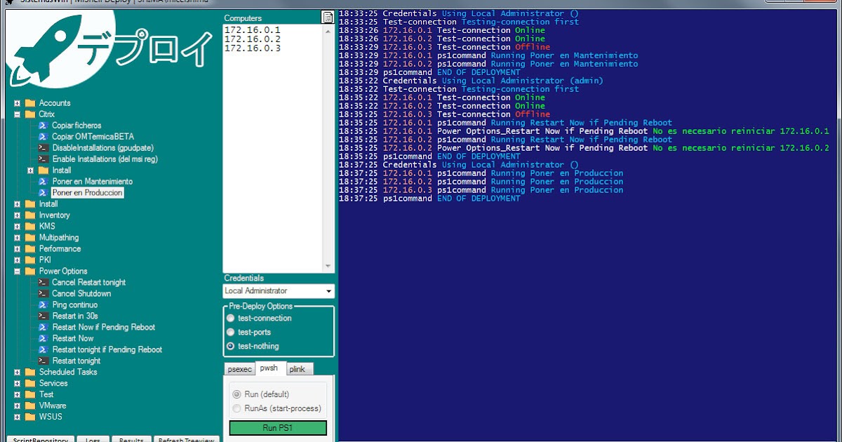 Powershell Forms Distribuye Bats A Servidores Con Psexec