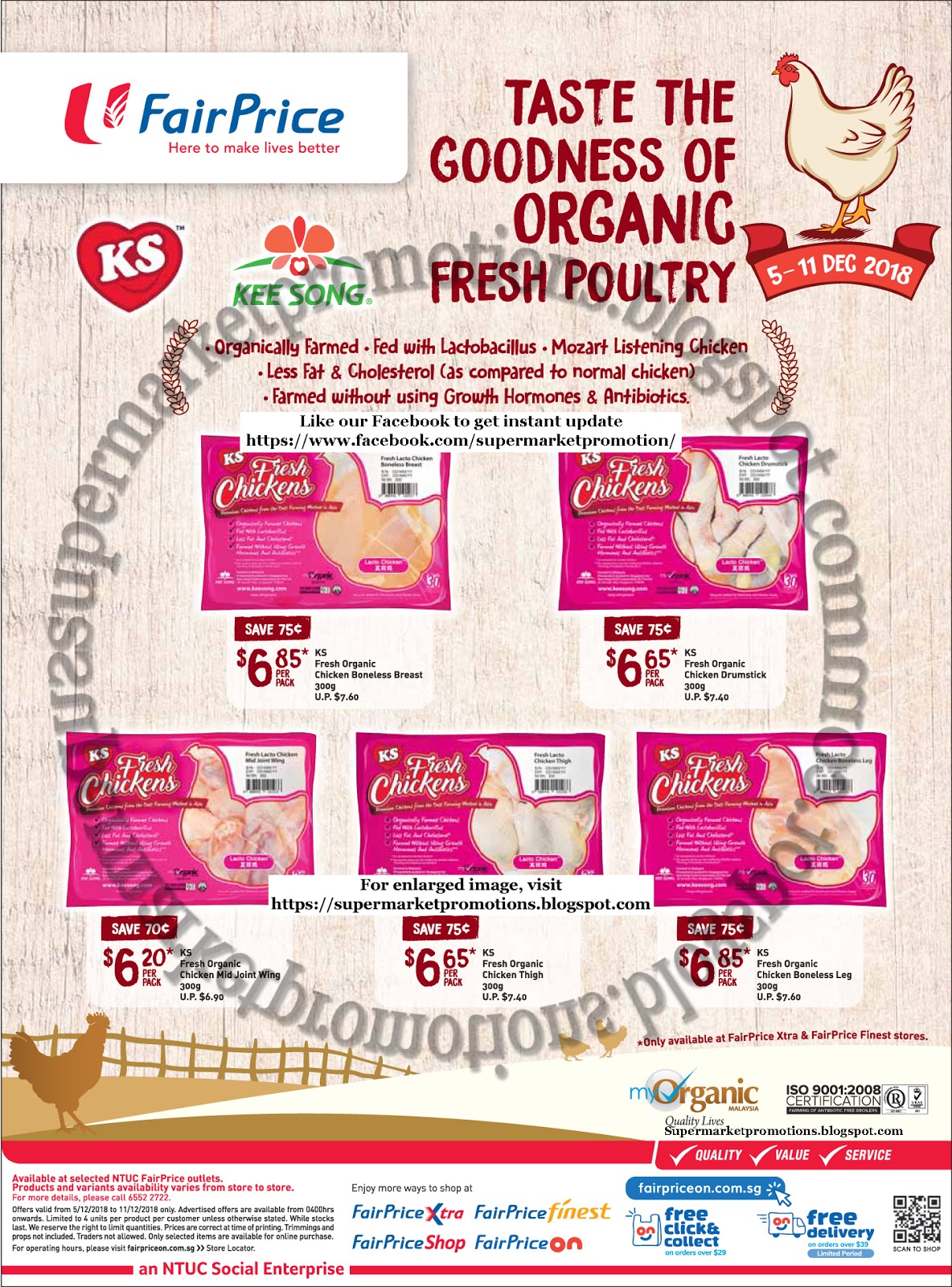 NTUC FairPrice Organic Poultry 05 - 11 December 2018 ~ Supermarket ...