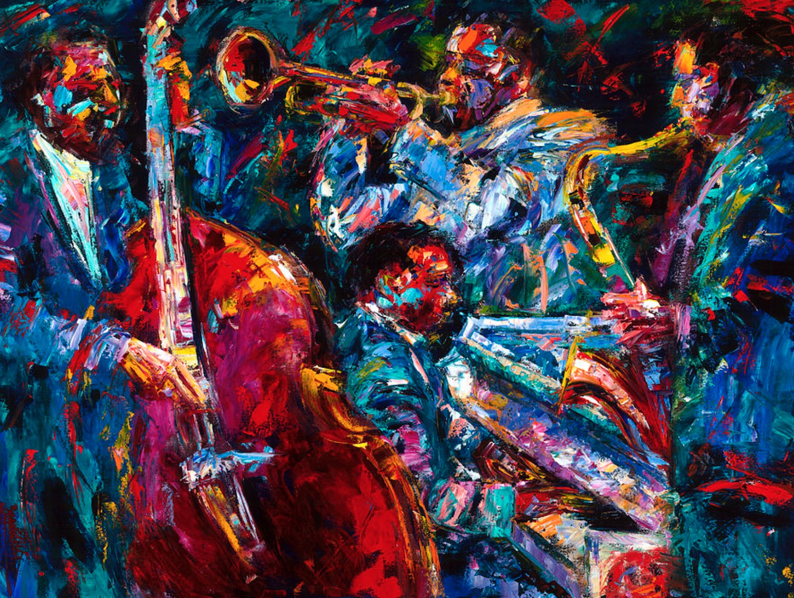 Daily Painters Abstract Gallery: Abstract Jazz Painting Music Paintings ...