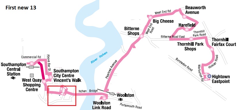 Southampton Bus Update: First changes: Focus on Harefield & Peartree