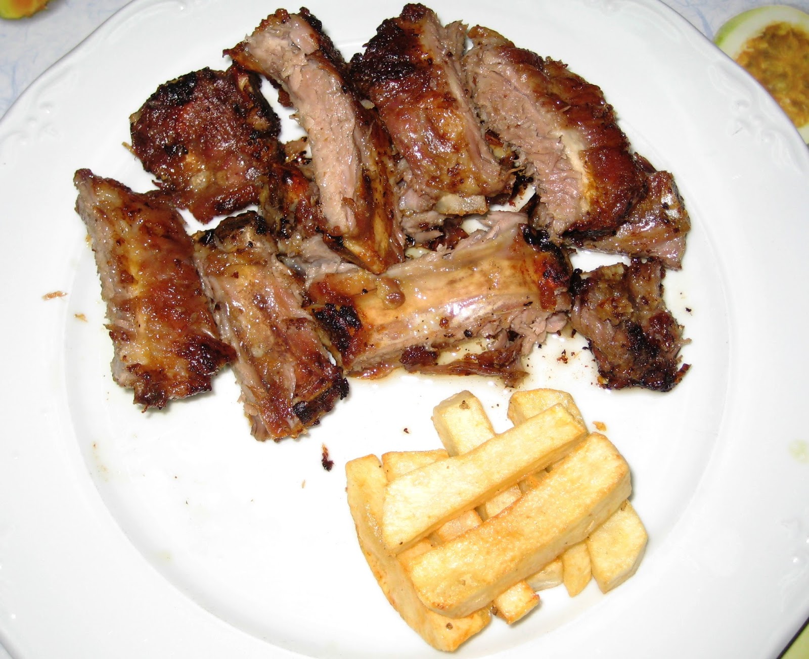 El rincón de Mundín: CHURRASCO DE CERDO EN BRASA DE LEÑA