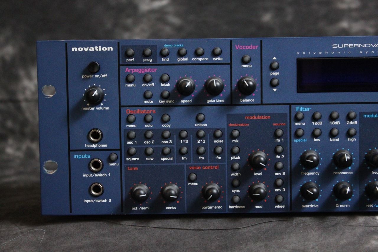 MATRIXSYNTH: Novation Supernova II Polyphonic Synthesizer Rackmount