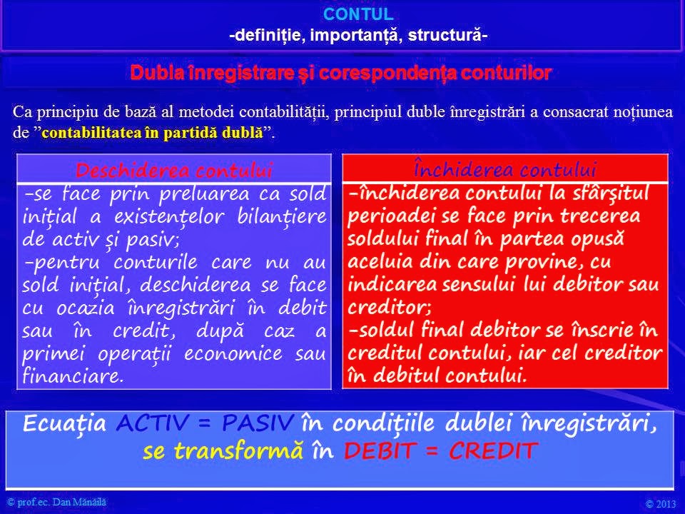 PROFU ECONOMIST: CONTUL