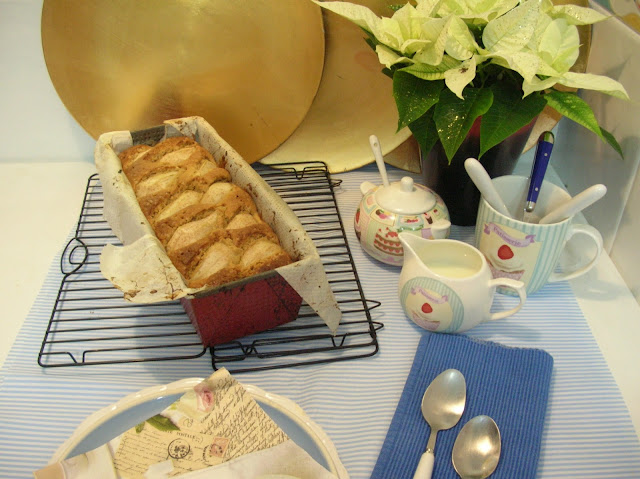 Nuvola Glacé / Mary: Plunk cake de peras y nueces al cardamomo