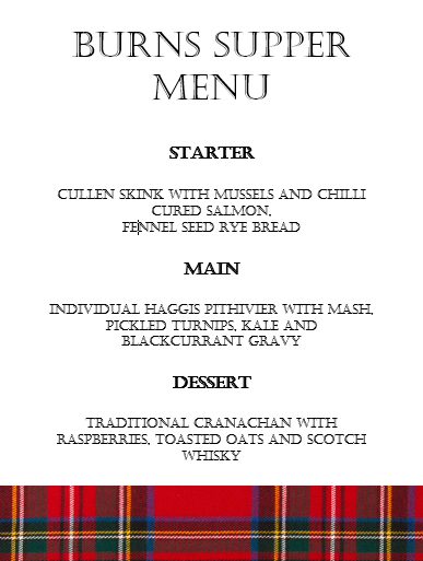 Burns Supper - Gracemount High School