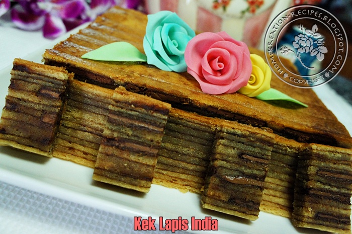 HomeKreation - Kitchen Corner: Kek Lapis India (Cadbury Layered Cake)
