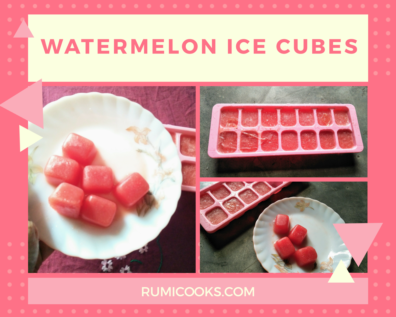 Watermelon Ice Cubes Recipe