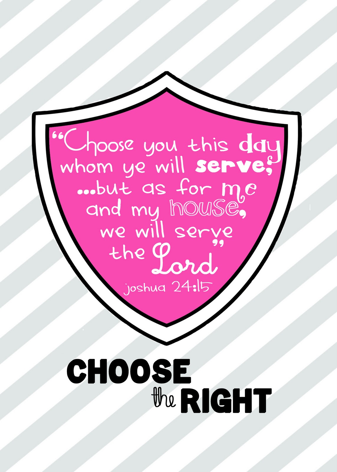 My Craft Journal: 2012 Primary Theme - Choose the Right