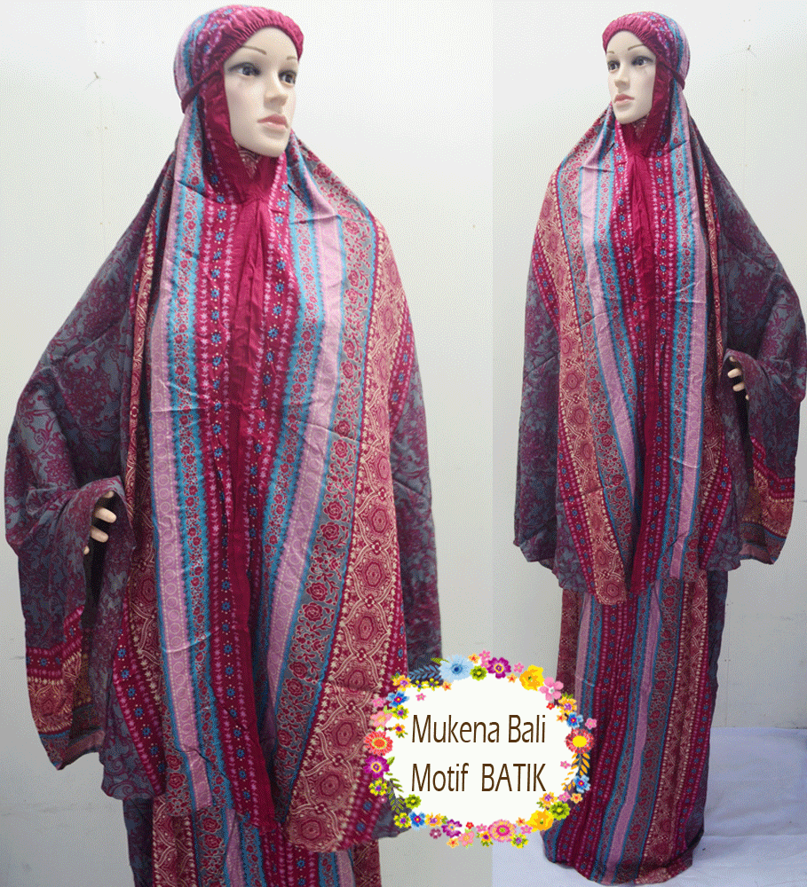 MUKENA PADANG: MUKENA BALI MOTIF BATIK
