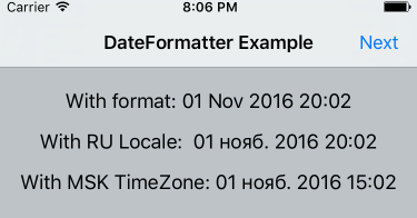 Web and Mobile Development: iOS Swift. How to work with DateFormatter