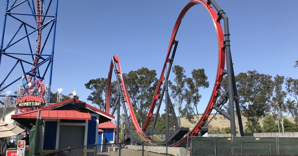 Harley Quinn Coaster Structure Complete - AmusementInsider | The Front ...