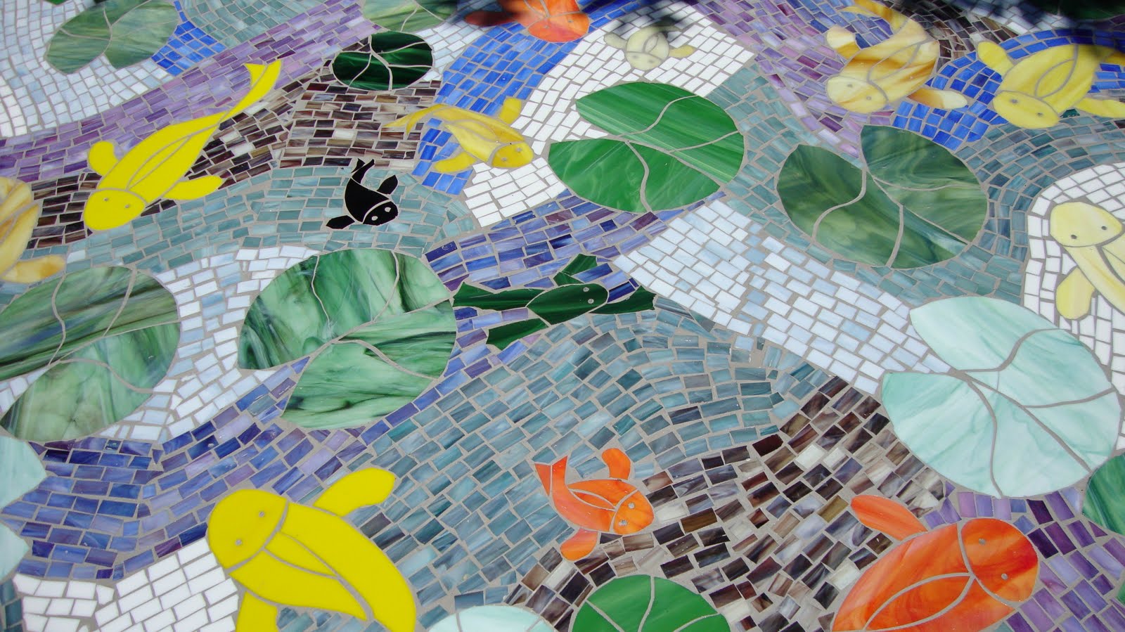 Laticrete Conversations: Florida Botanical Gardens Mosaic Work Grouted