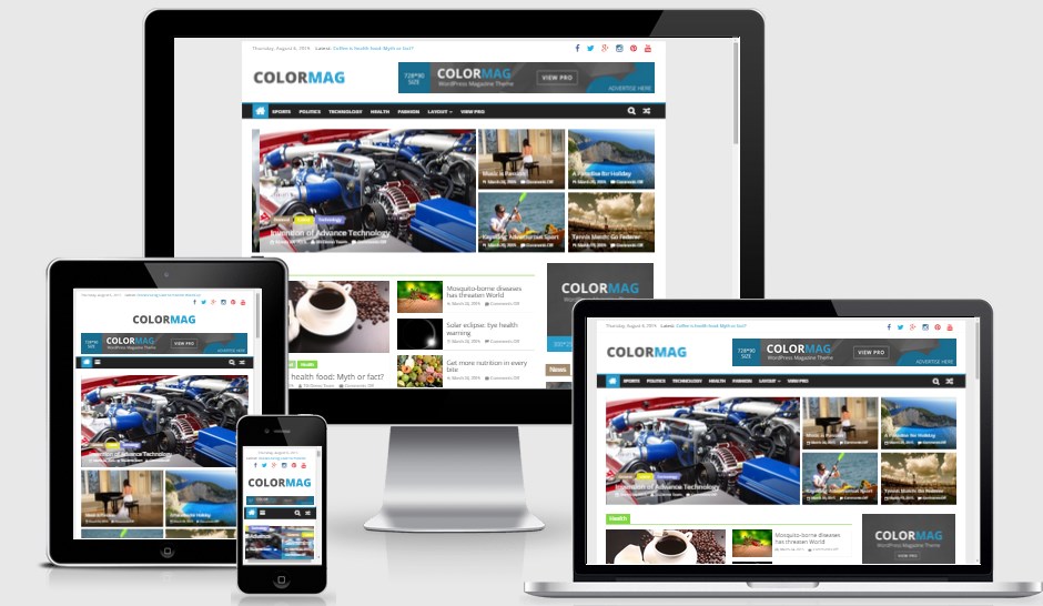 Free ColorMag Magazine Style Responsive WordPress Theme