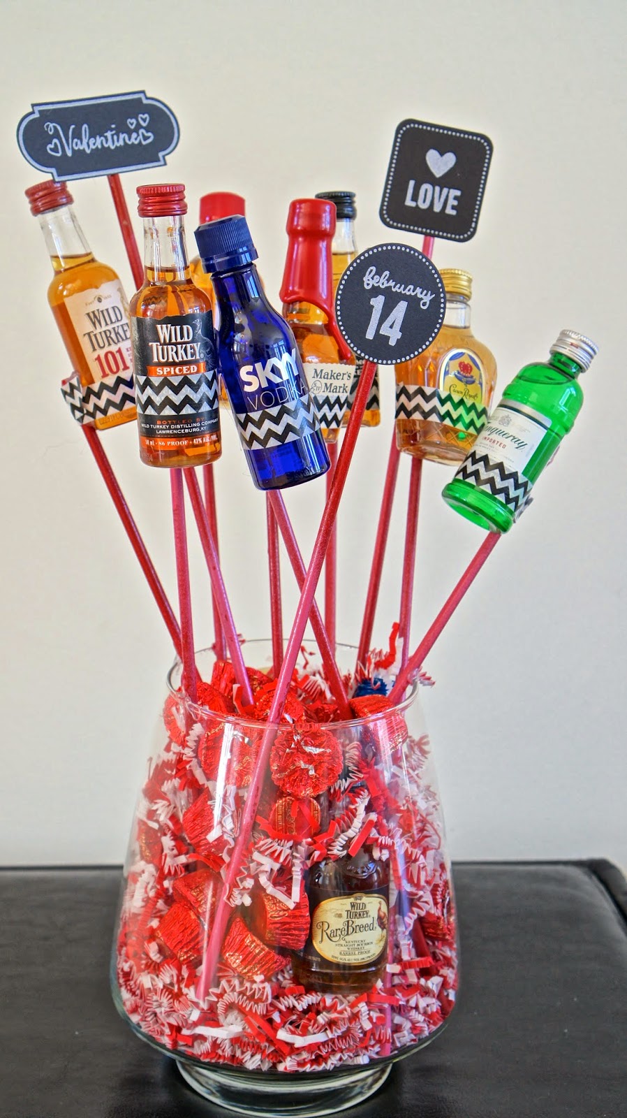 Food. Fashion. Home.: DIY Manly Valentine's Booze Bouquet