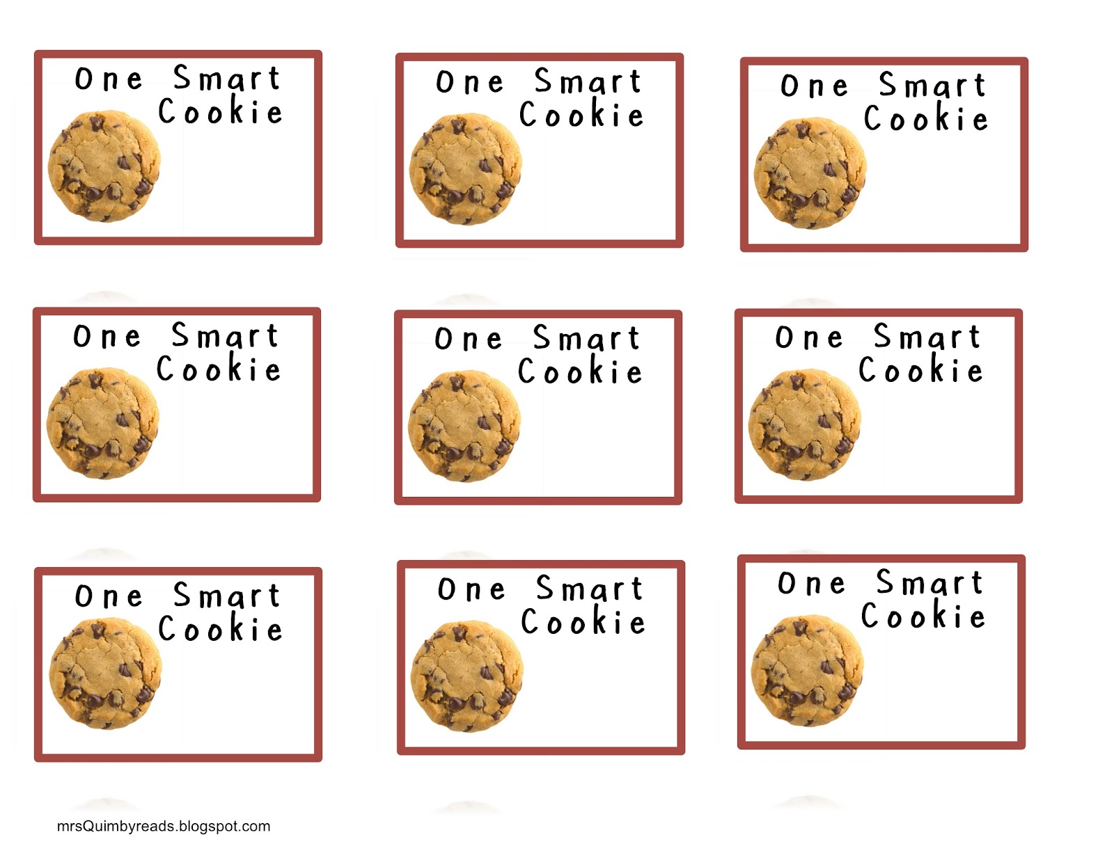 MrsQuimbyReads | Teaching Resources: One Smart Cookie