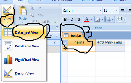 Membuat Database Dan Tabel Baru Dengan Access | KUMINTO