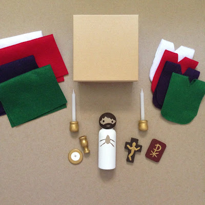 Look to Him and be Radiant: Make Your Own Mini Peg Doll Mass Set