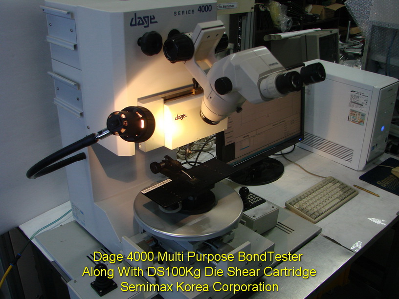 Semiconductor Equipment: Dage 4000 Multi Purpose Bondtester along with ...