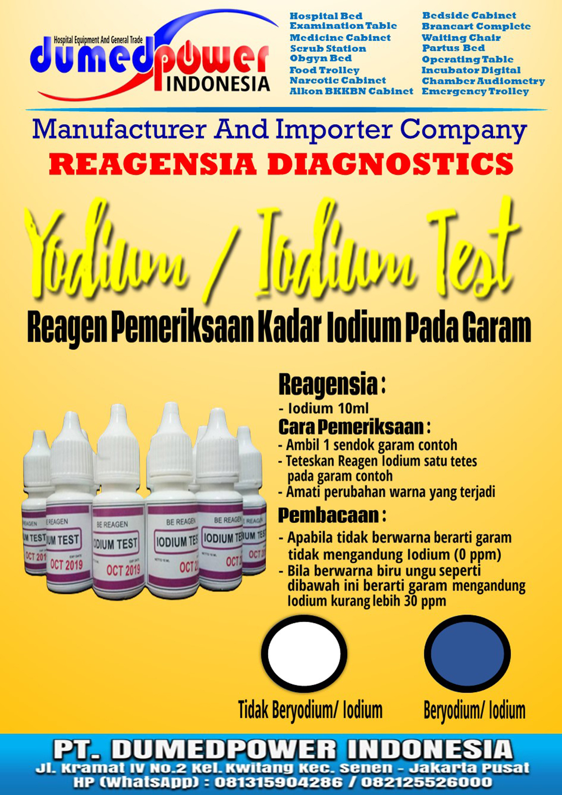 IODIUM TEST/ YODIUM TEST | Jual Reagen Tes/ Uji Garam Beryodium ...