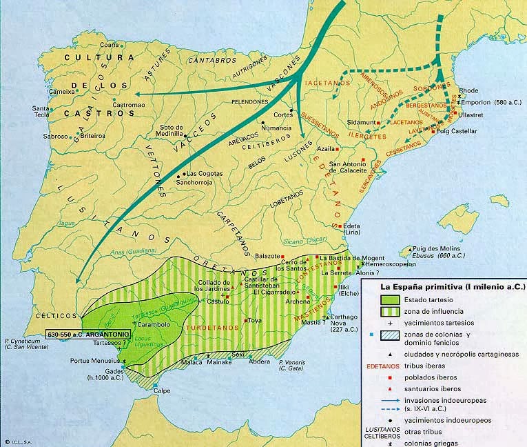 HISTORIA ESPAÑA IES VENANCIO BLANCO: CELTAS E IBEROS. Videos y mapas